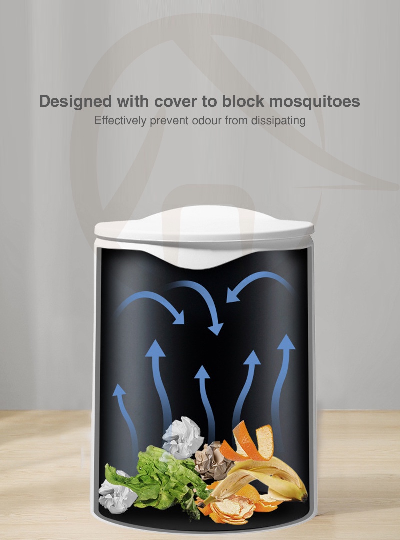 Japanese Style Minimalist Office Room Dustbin Garbage Dispose 8L & 12L ...