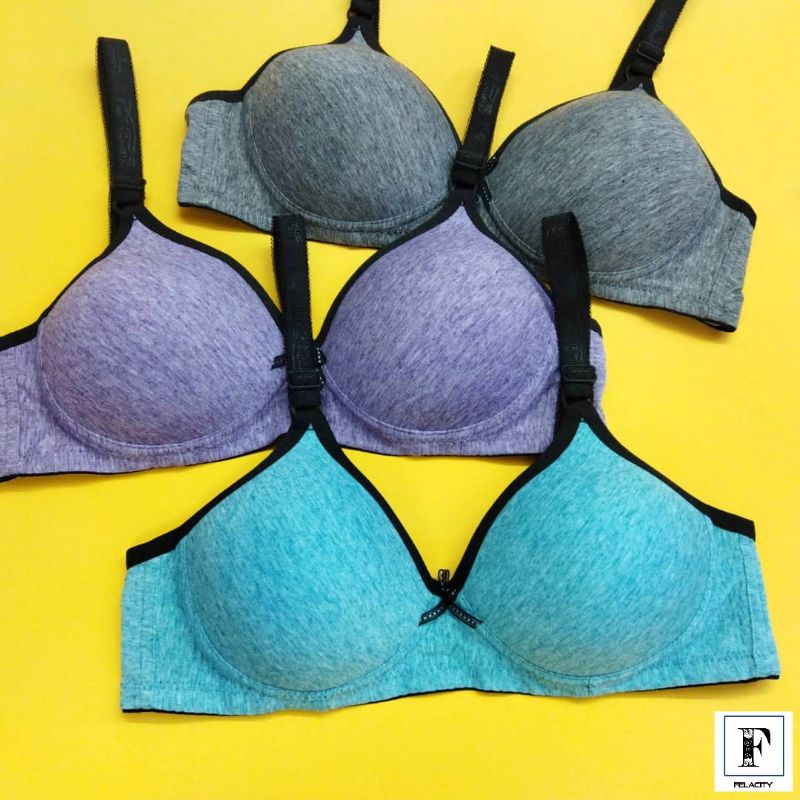 daiso Women Bra Wireless Lingerie ABC Cup 36-42 Baju Dalam Wanita Tanpa ...