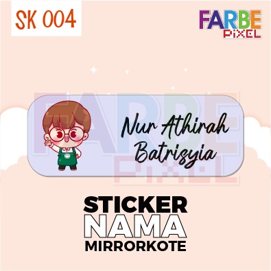 [60 pcs] STICKER NAMA DESIGN KARTUN / CARTOON STICKER UNTUK LABEL ...