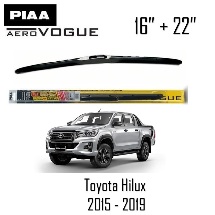 (SPECIAL FREE GIFT) Toyota Hilux 2015 - 2019 Silicone Wiper Blade PIAA Aero Vogue | Shopee Malaysia