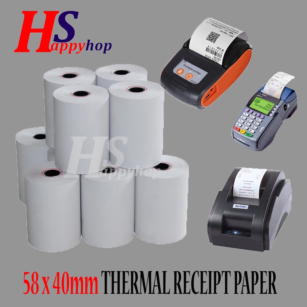 Thermal Paper Receipt Rolls Receipt Paper Cash Register Receipt Kertas ...