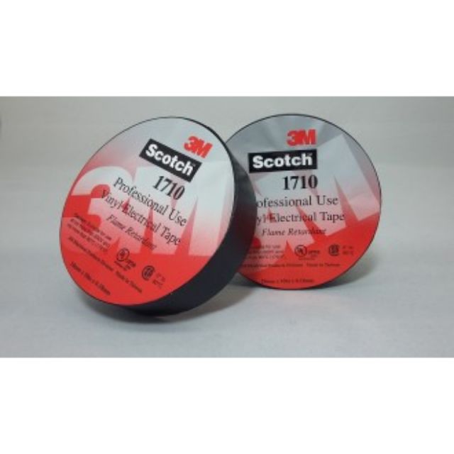 3M Scotch 1710 Vinyl Electrical Tape / Black Tape - Black | Shopee Malaysia