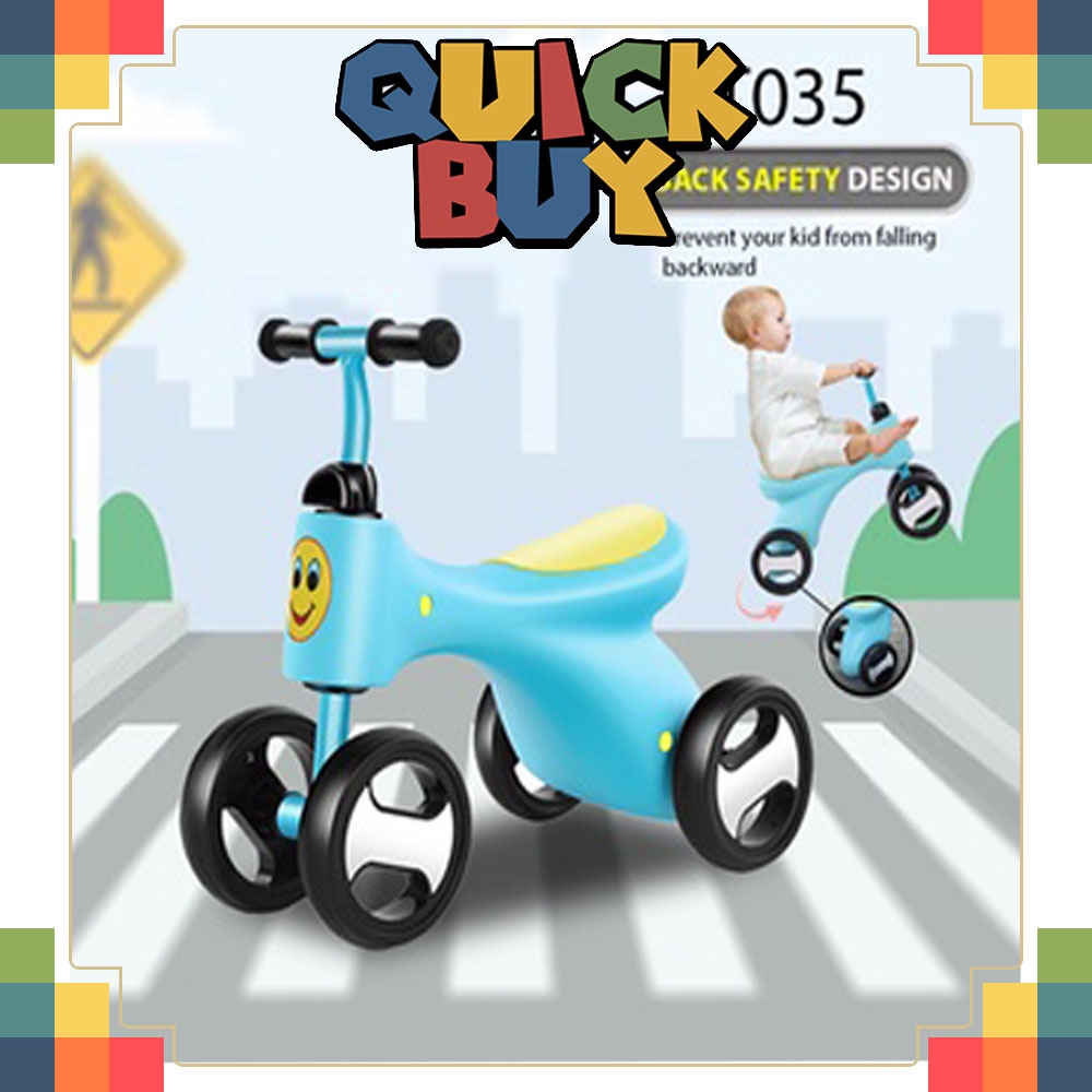 T035 4 Wheels Baby Toddler Tricycle For Kids Children Trike Bike ...