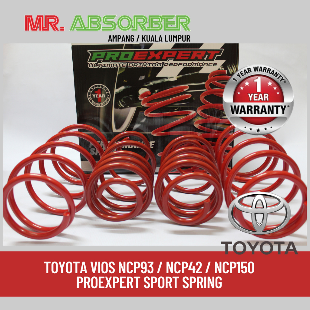 Spring Sport Proexpert Vios Ncp93 Ncp42 Ncp150 / 151 Yaris | Shopee ...