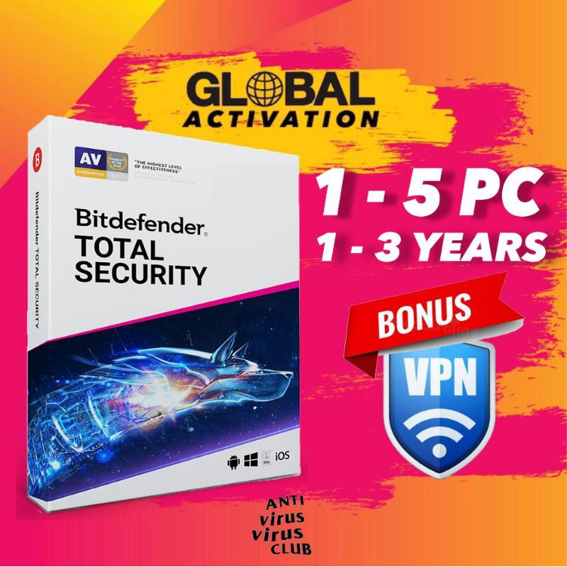 BITDEFENDER TOTAL SECURITY ANTIVIRUS LATEST VERSION [FREE GIFT VPN ...