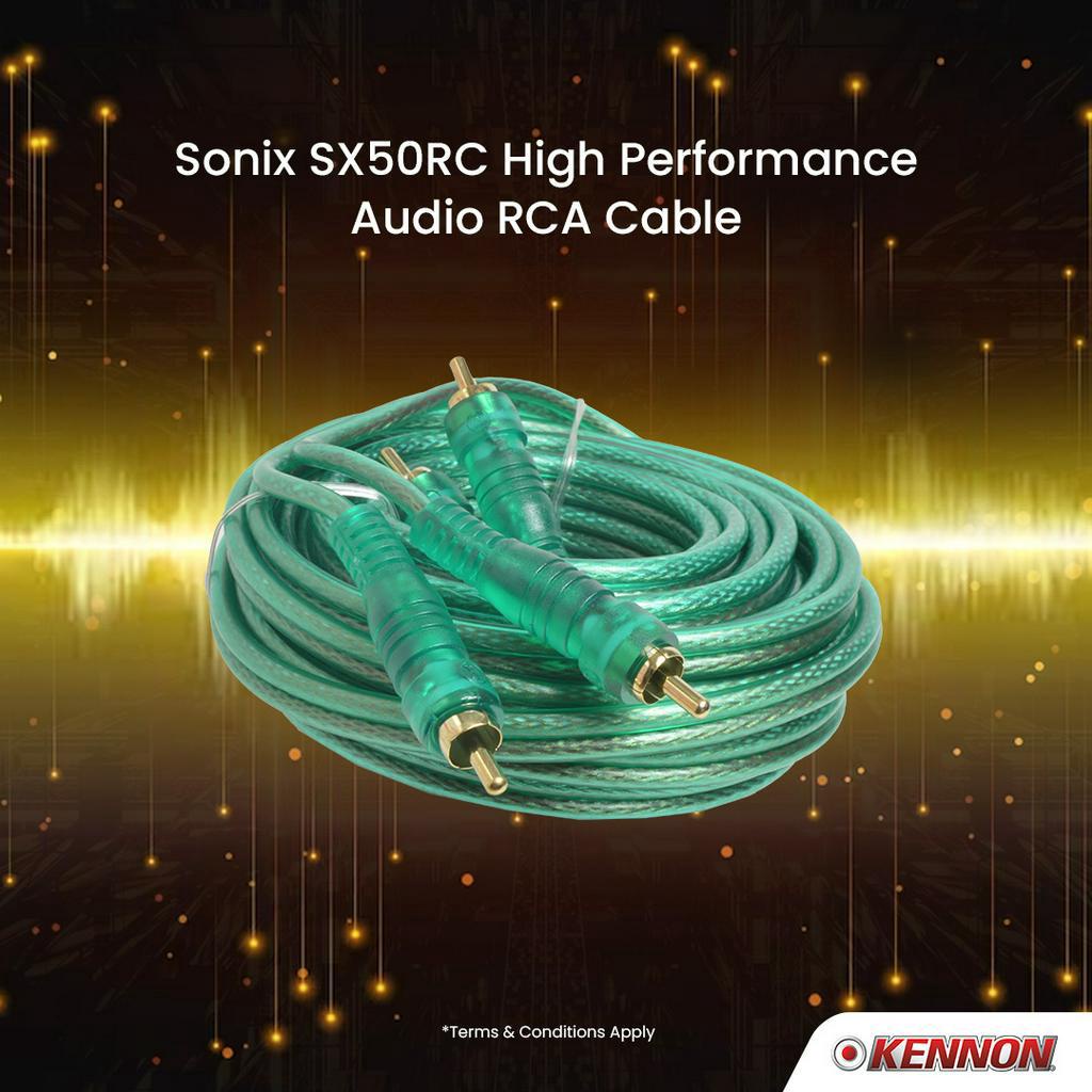 Kennon Sonix Series SX50RC High Performance Audio RCA Cable/CAR RCA ...