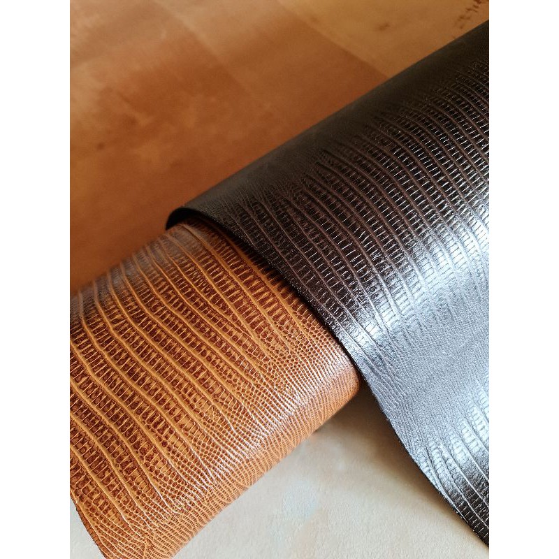 Lizard Embossed Genuine Cow Leather | Shopee Malaysia