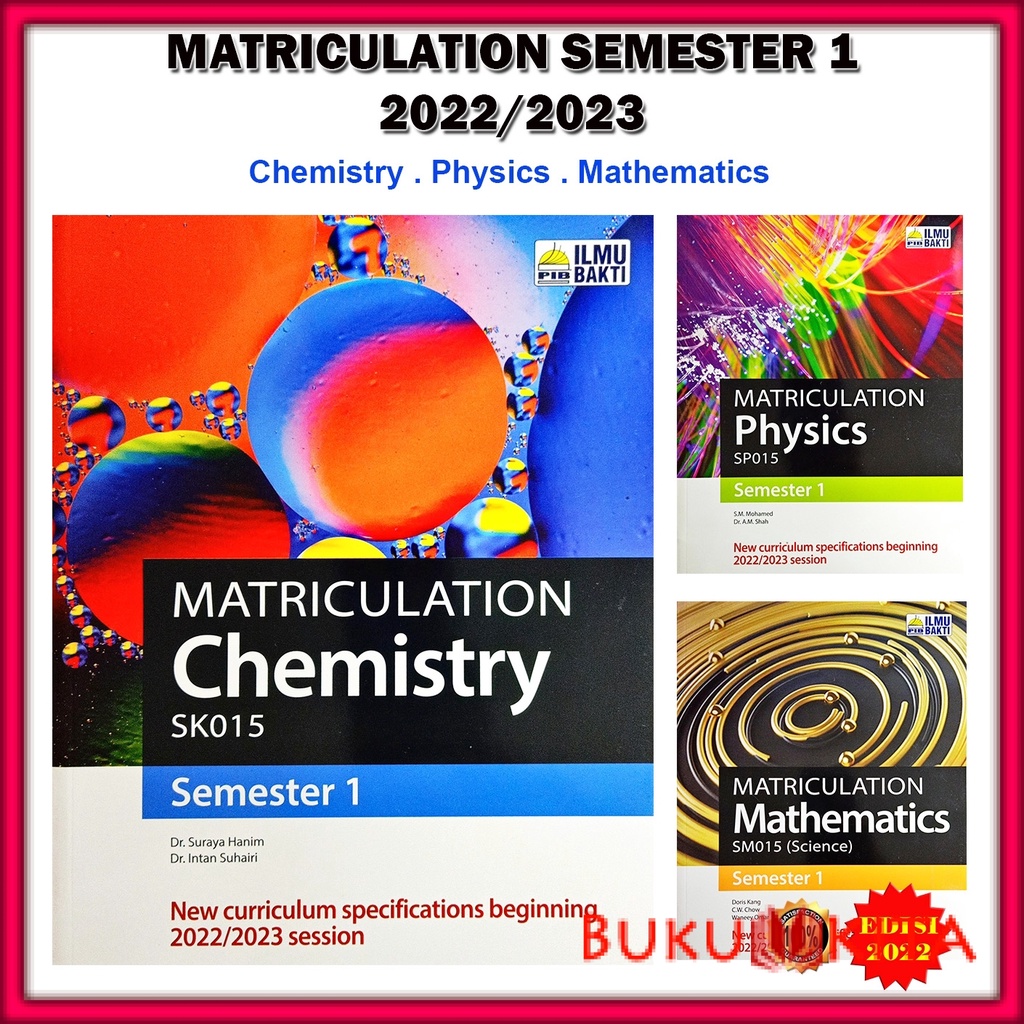 Buku Rujukan : Matriculation Semester 1 Sesi 2022/2023 - Mathematics ...