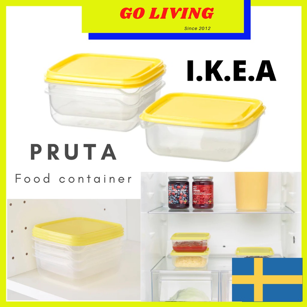 I-KEA Food storage/Food container transparent Yellow/blue/SETS/70ml ...