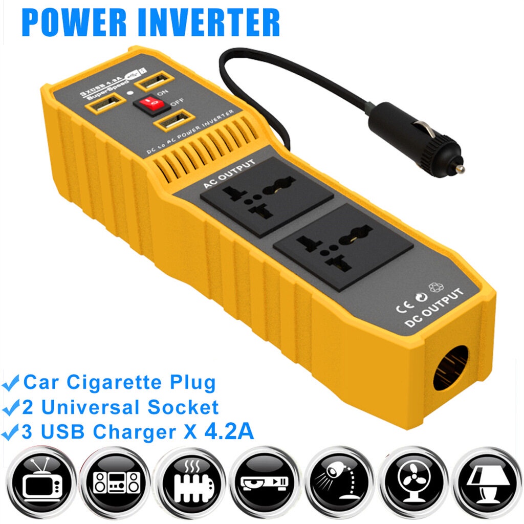 200W Car Power Inverter 200W Car Power Inverter DC 12V AC 240V Adapter ...