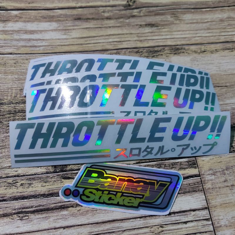 Sticker Throttle Upp Kanji Japan Cutting - Official - Wanda | Shopee ...