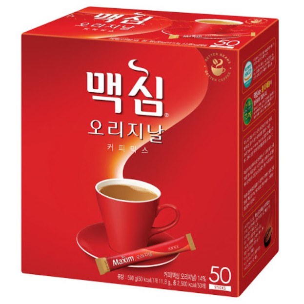Maxim Korean Coffee Mix 20t/50t/100t (Instant Coffee / White Gold ...