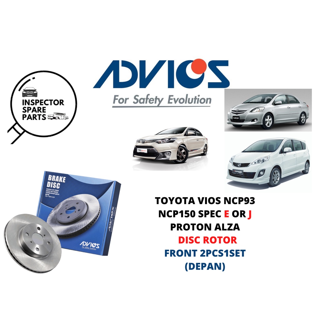 (2PCS1SET) 100% ADVICS AISIN TOYOTA VIOS NCP93 NCP150 E OR J-SPEC ...