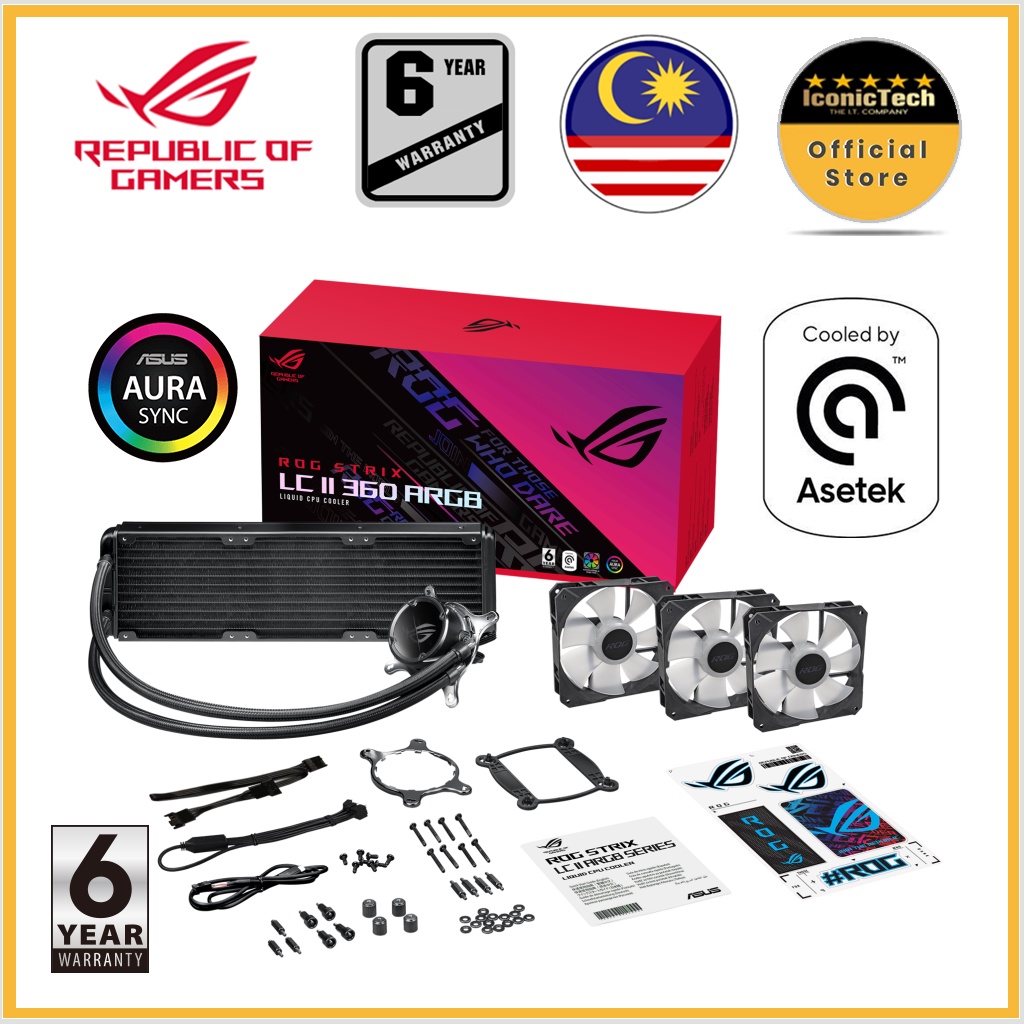 ASUS ROG Strix LC II 240 LC 360 LC II 360 LC II 360 White ARGB AIO ...