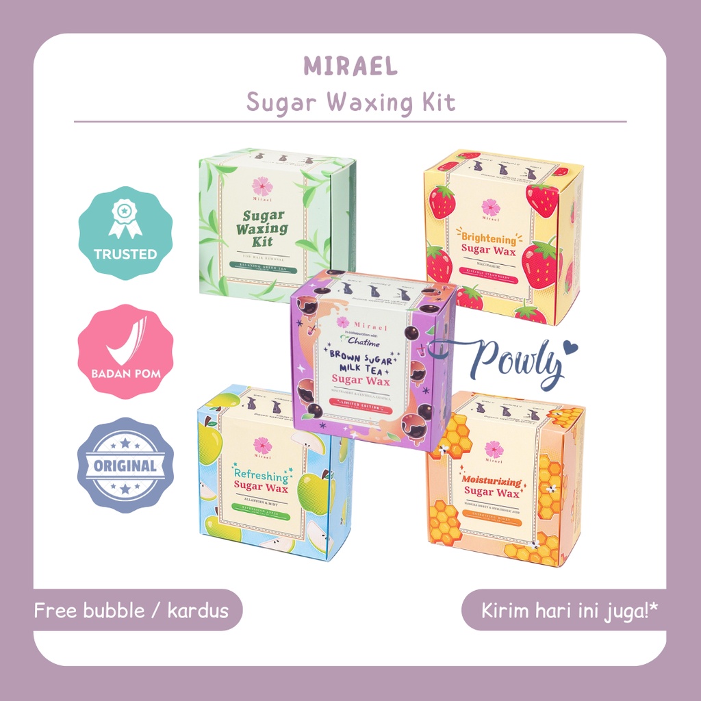Mirael Sugar Wax Kit Chatime Brown Sugar | Apple | Green Tea | Honey ...