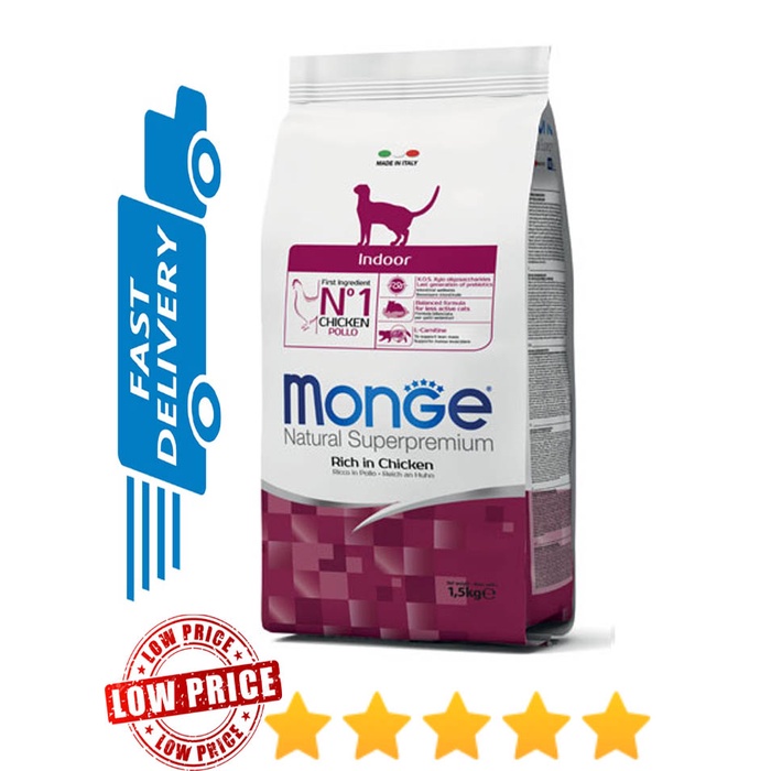 Monge Cat Dry Food - Indoor 10kg | Shopee Malaysia