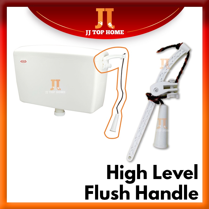 🔥 READY STOCK 🔥 High Level Toilet Cistern Flushing Handle with Nylon ...