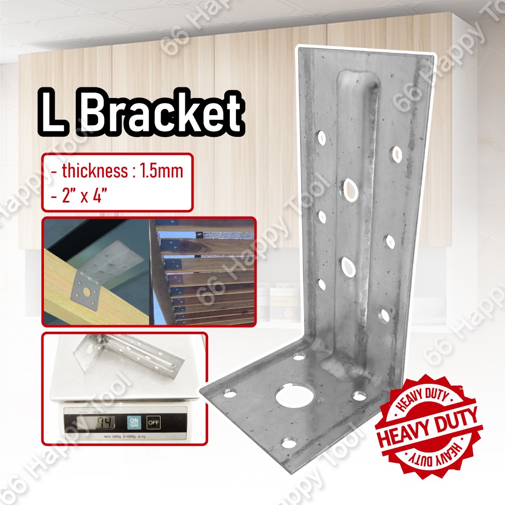 (1pc) 5cm x 10cm L Bracket Besi Bumbung Atap Galvanized Roofing L Trust ...