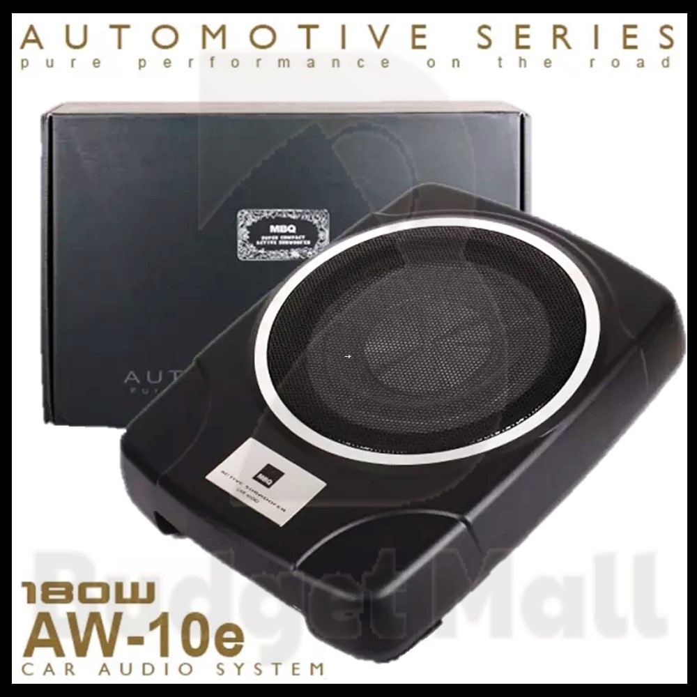 MBQ Underseat Subwoofer Car Speaker Kereta Built-In Amplifier Active ...