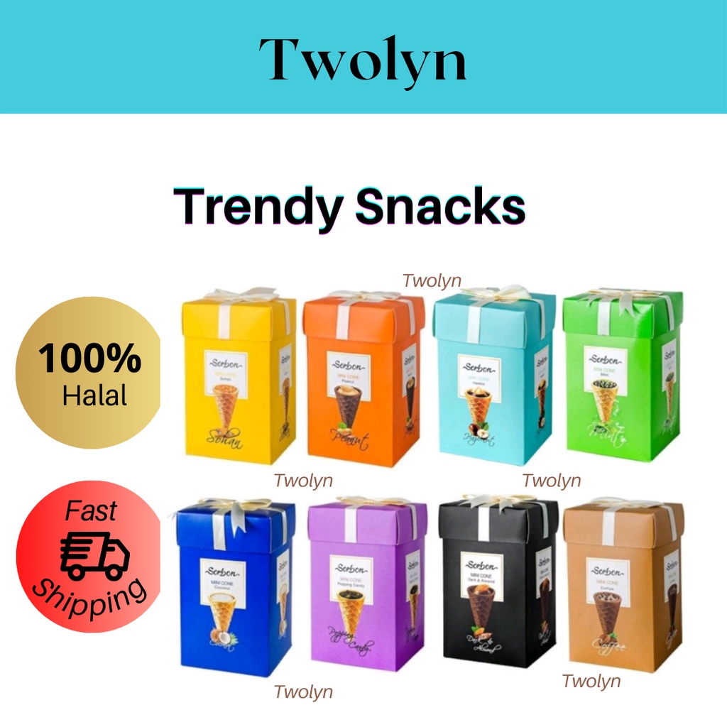 [Ready Stock] Sorbon Mini Cone All Flavours Snacks Cone Delicious Gift ...