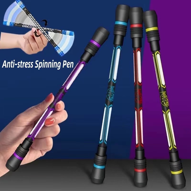 RSS_ 1Pcs Pen Spinning Anti-slip Adult Kids Creative Finger Spinning ...