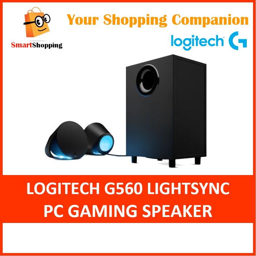Logitech G560 PC Gaming Speaker RGB Lightsync USB 3.5mm Bluetooth ...