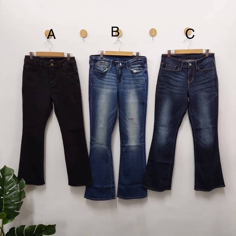 BOOTCUT JEANS REJECT FACTORY(refer details produk sebelum membeli ...