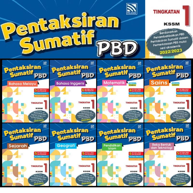 [SUCCESS] Pentaksiran Sumatif PBD Tingkatan 1 - Pelangi 2023 | Shopee Malaysia