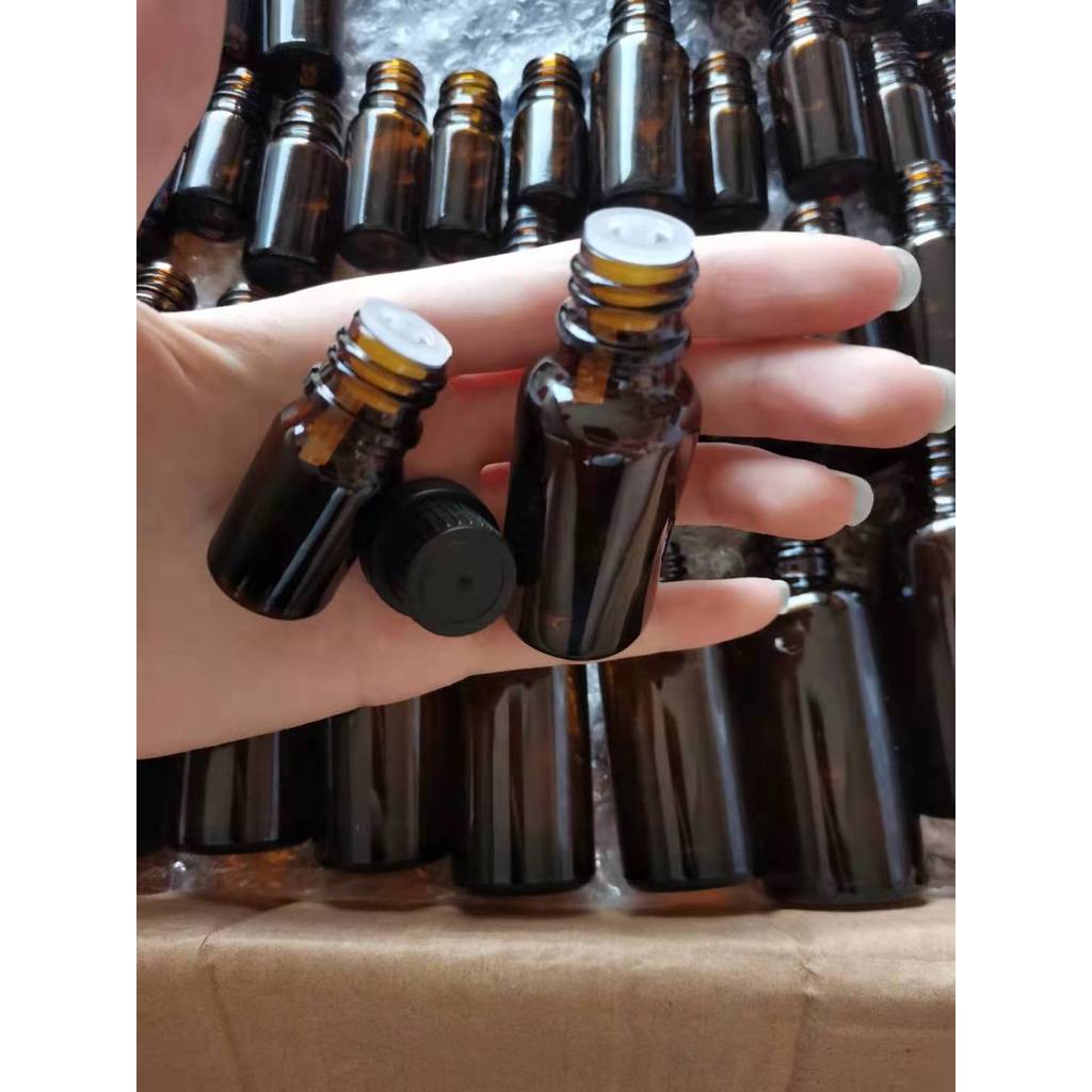 Thick Amber Glass Dropper Bottle, Dripper Bottle for DIY Liquid ...