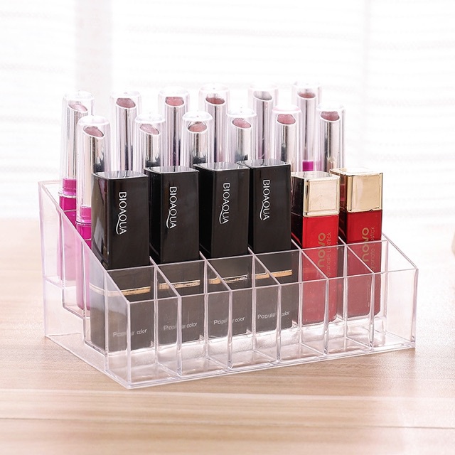 Transparent Multi Layer 24 Grid Display Finishing Box Female Desktop ...