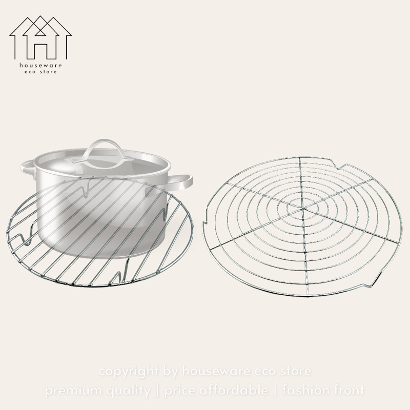 30cm Extra Thick Stainless Steel Steaming Rack Stand | Steam Rack ...