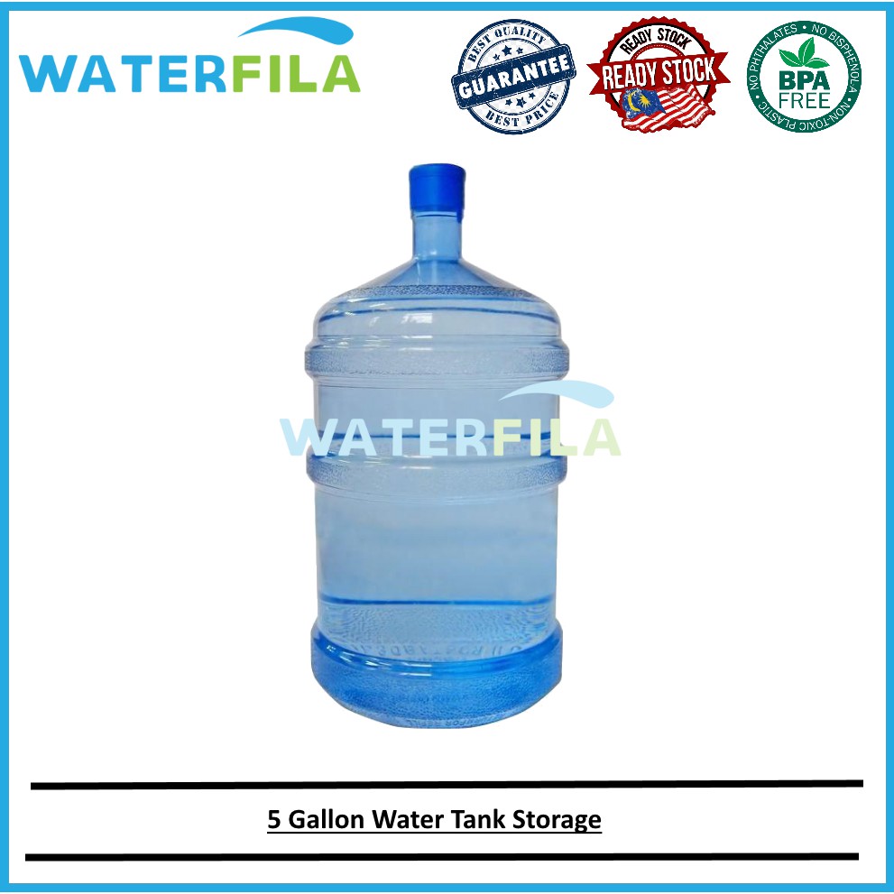WATERFILA 5 Gallon Storage Water Tank With Cap For Bottle Dispenser ...