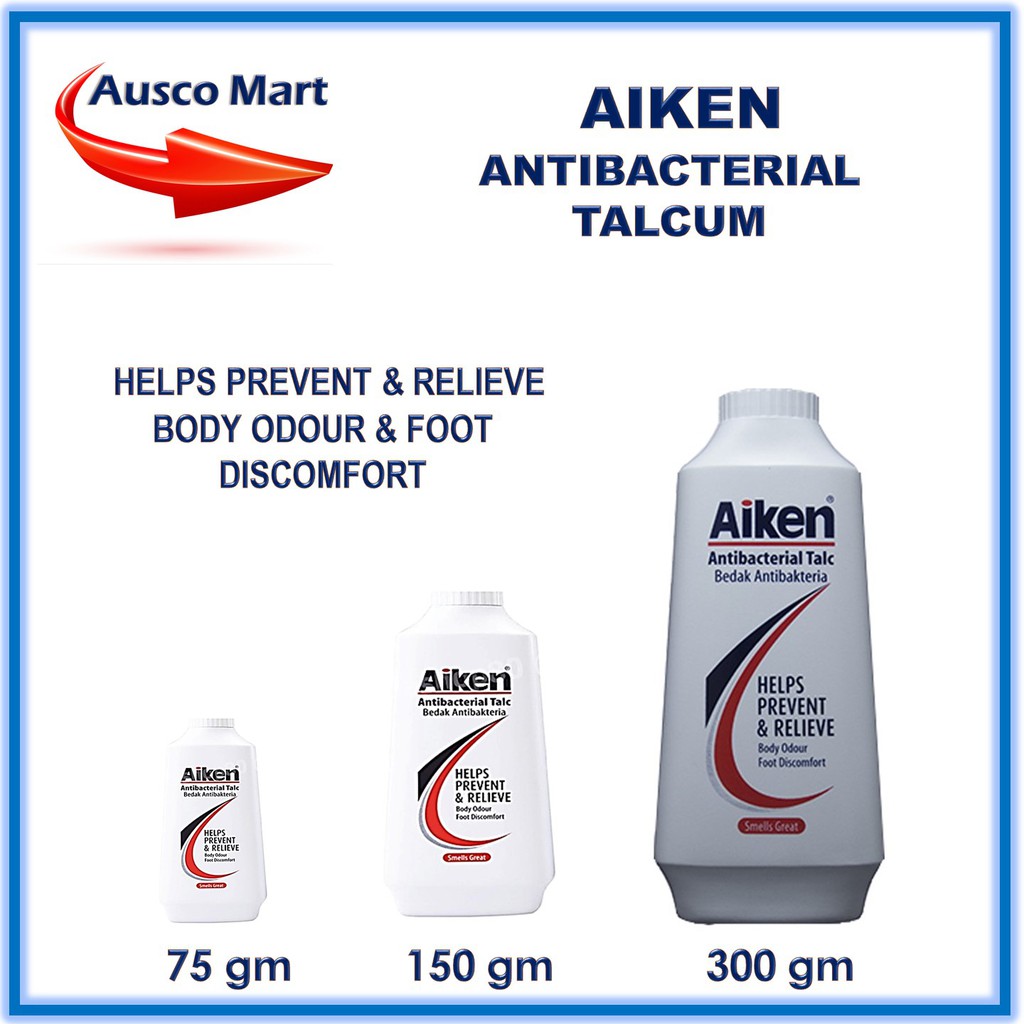 AIKEN MEDICATED POWDER 【75G; 150G & 300G】 | Shopee Malaysia