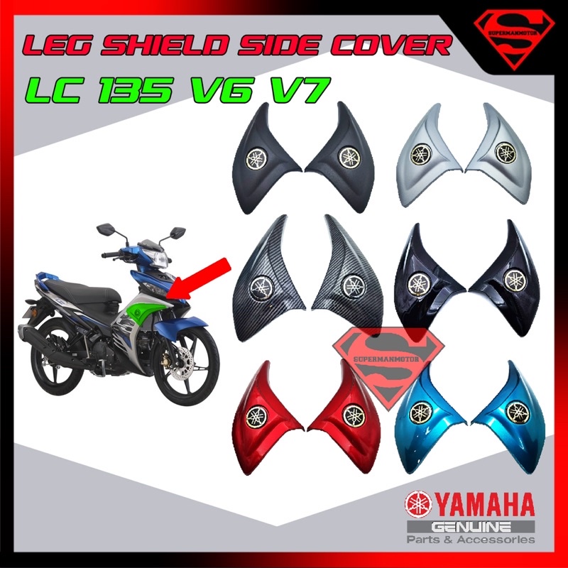AIR SCOOP SIDE COVER CAP YAMAHA LC135 LC 135 NEW V6 V7 LEG SHIELD WITH ...