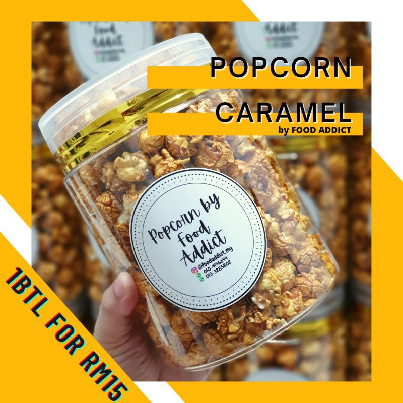 💥 HOT SELLING 💥 Popcorn Caramel by Food Addict Delicious Nice Crunchy ...