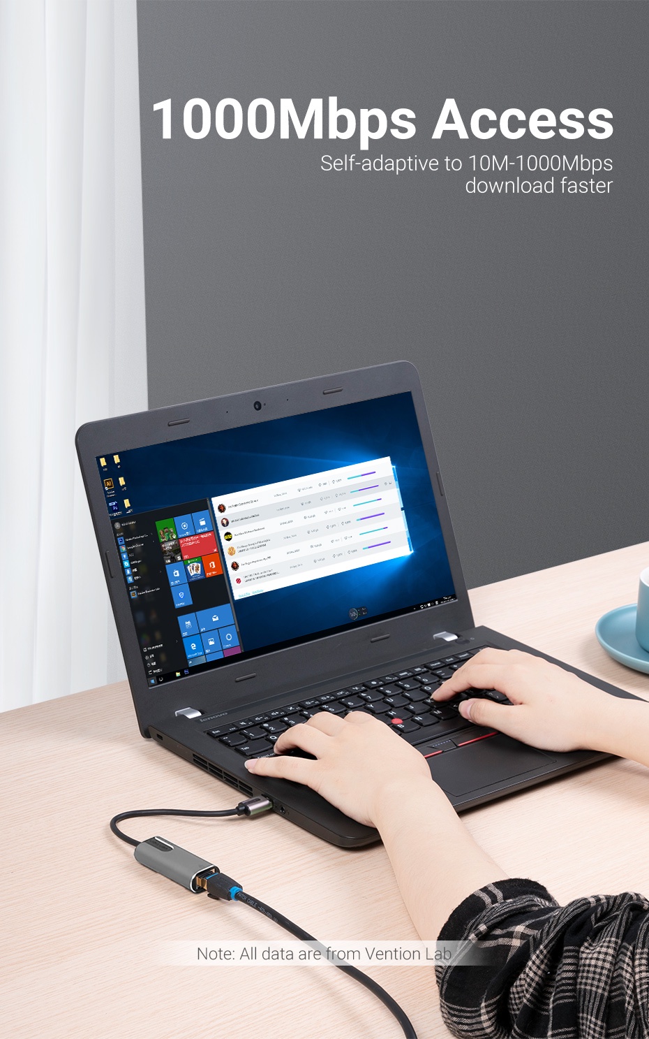 Vention USB 3.0 Network Card Adapter RJ45 Network Card 1000Mbps For ...