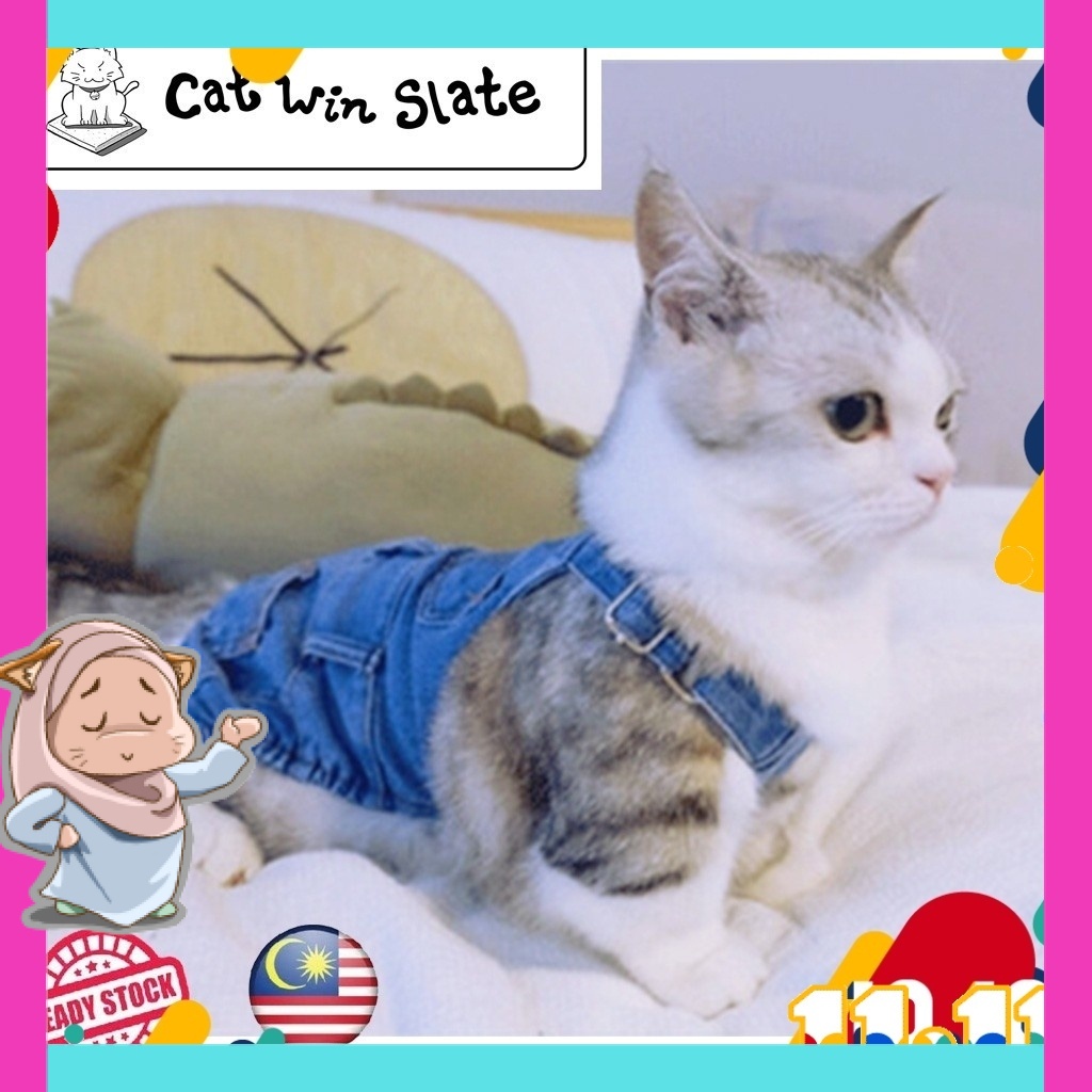 Malaysia Ready Stock 2020 Pakaian Kucing Gemok Comel Jumpsuit Cantik ...
