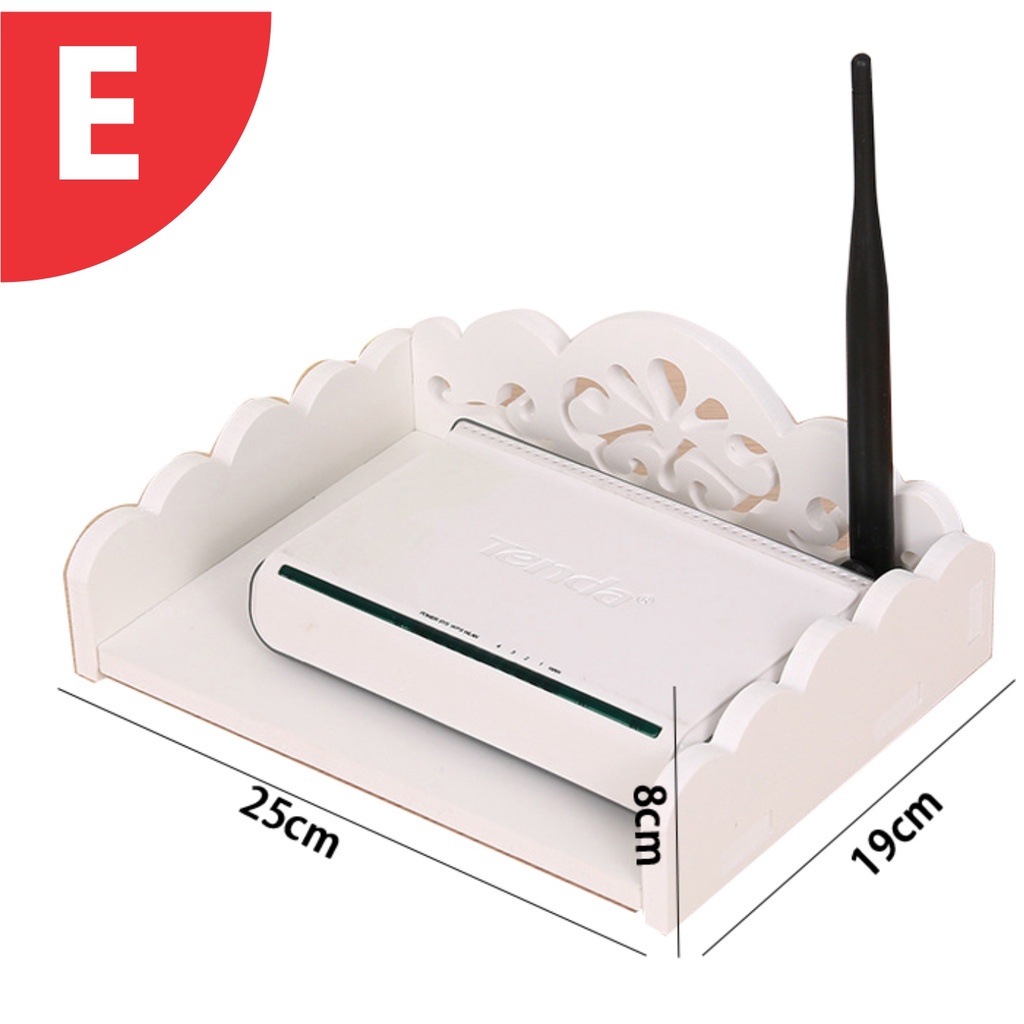 Wifi Router Shelf Modem Holder TV box rack wall storage DVD player ...