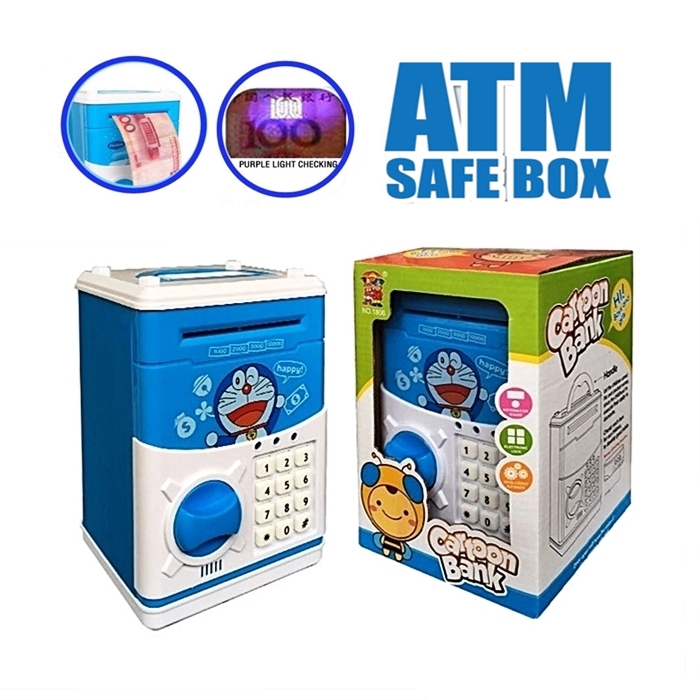 Creative Mini Atm Toy Machine Money Box Electronic Password Piggy Bank ...