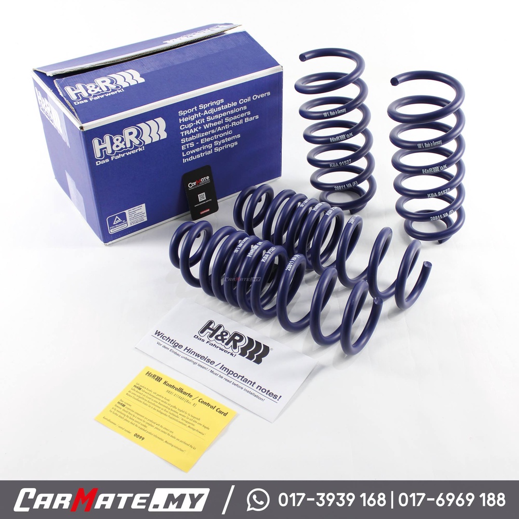 H&R Sport Springs for Mercedes Benz W205 C180 C200 C250 C300 AMG Coupe ...