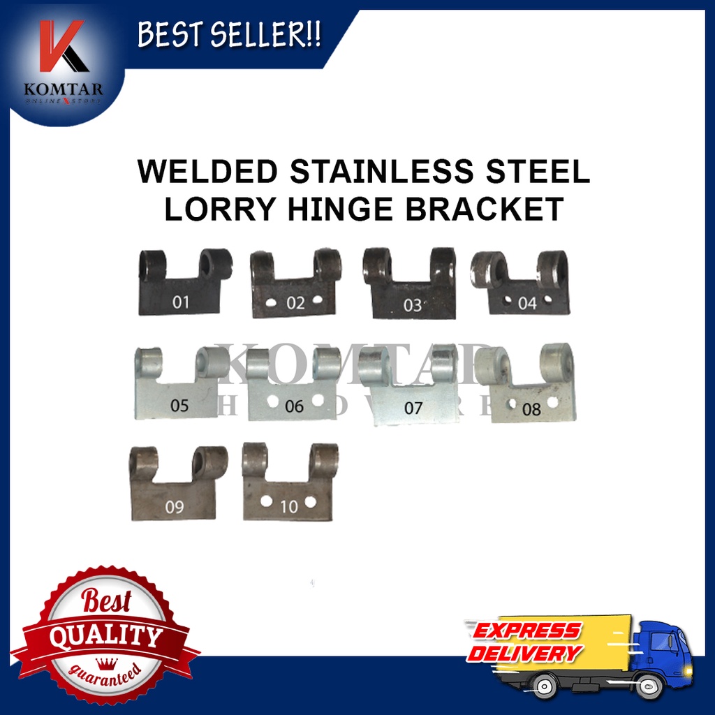 Welded Stainless Steel Lorry Hinge Bracket Lori Engsel c/w Different ...