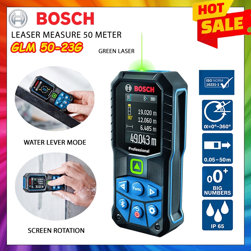BOSCH GLM 50-23 G GLM50-23G PROFESSIONAL LASER MEASURE LASER RANGERFINDER 0601072VK0 | Shopee ...