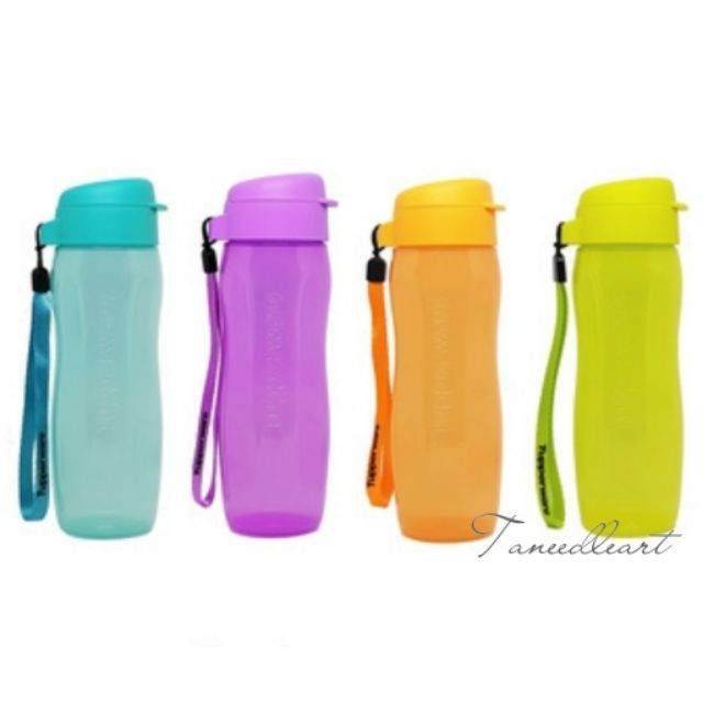 ORIGINAL Tupperware Slim Eco Bottle with Strap 500ml Water Tumbler ...
