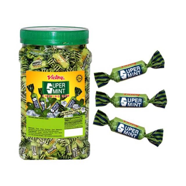 Victory Super Mint Chewing Gum 240pcs (700g) | Shopee Malaysia