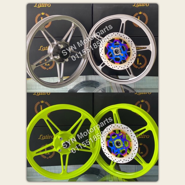 Y15ZR V1 V2 Lativo Sport Rim FG510 100% ORIGINAL MATTE GREY ...