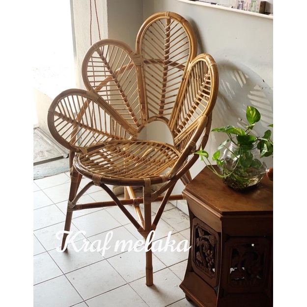 Kerusi rotan Bunga/Daun & pelbagai bentuk. | Shopee Malaysia
