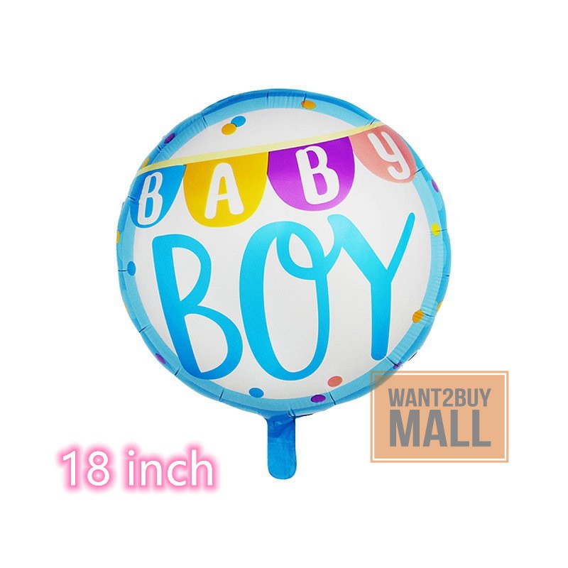 🇲🇾 🏆 18 Inch Baby Boy Girl Shower 1st Birthday Fullmoon New Born Mini ...