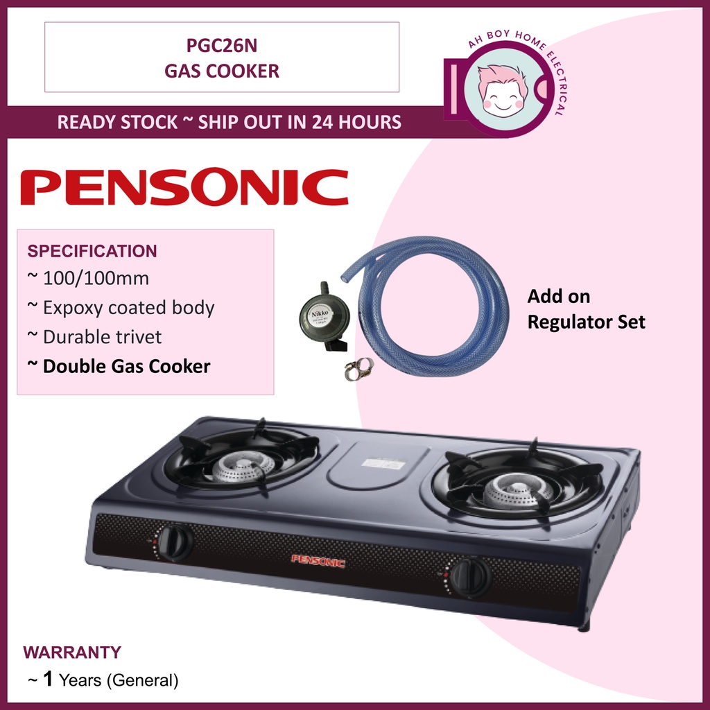 Pensonic Double Gas Cooker Dapur Gas ( PGC26N / PGC-26N ) | Shopee Malaysia
