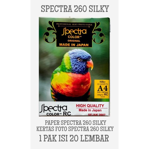 Paper SPECTRA 260 SILKY/PHOTO SPECTRA 260 SILKY PAPER | Shopee Malaysia
