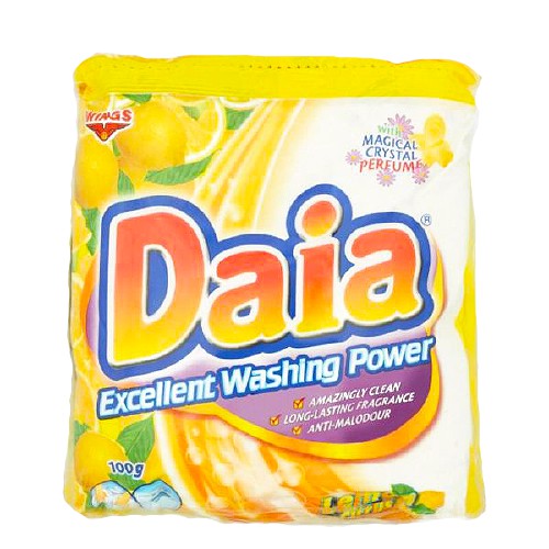 DAIA Excellent Washing Power Detergent Powder [100GM] (Lemon / Floral ...